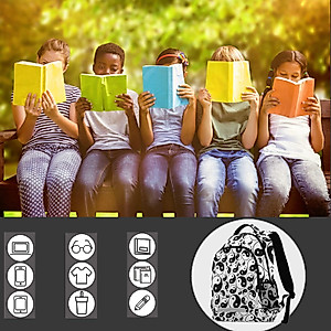 Glaphy Yin and Yang Symbols Backpack for Boys Girls Kids, Laptop Bookbag Lightweight Travel Daypack School Backpacks