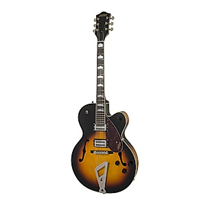 Gretsch G2420 Streamliner Hollow Body 6-String Electric Guitar with Chromatic II Tailpiece, Broad'Tron Pickups, and Laurel Fingerboard (Right-Handed, Aged Brooklyn Burst)