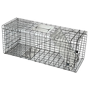 Oteymart Live Animal Trap Cage Humane Cage Catch Metal Steel with Handle, Release Rats Mouse Mice Rodents Squirrels, Rats,and Similar Sized Pests, 32" X 12.5" X 12"
