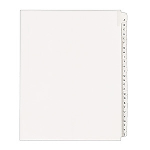 Avery Legal Dividers, Allstate Collated Sets, Letter Size, Side Tab, A-Z, 25 Tabs per Set, 1 Set (01700)
