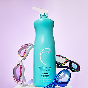 Malibu C Swimmers Wellness Shampoo and Conditioner Set - Restorative Hair Care for Swimmers - Protects Against Chlorine Damage & Combats Brittle Hair (33.8 oz)