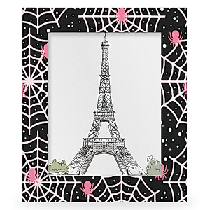POFATO Red Spider Web 8x10 Picture Frame Wood Photo Frame for Tabletop Display Wall Mount Picture Frame Display 8 x 10 Inch Photo Wall Decor Home Gift Frames