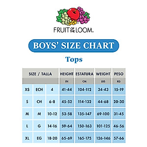 Fruit Of The Loom Boys Eversoft Cotton Undershirts, T Shirts & Tank Tops Underwear, T Shirt - Boys - 5 Pack - White, Medium US