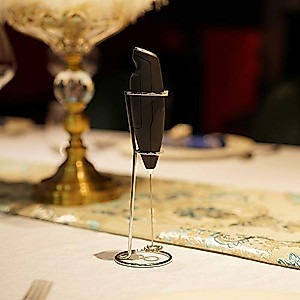 Mr.YD Electric Milk Frother Foam Mixer With Stainless Steel Stand & Whisk Operated Drink Mixer