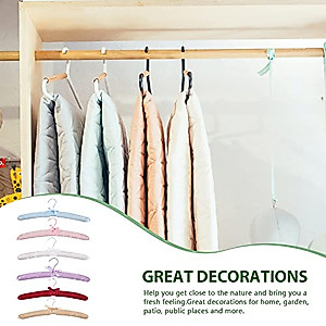 YARNOW Heavy Duty Coat Hangers Satin Padded Hangers, Pack of 6 Sweater Hangers No Shoulder Bump, Sweater Hangers No Bump (15 x 4. 5 Inch Assorted Color) Heavy Duty Hangers