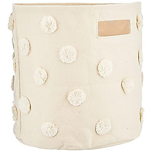 Pehr Pom Pom Bin, Natural , 12x13 Inch (Pack of 1)
