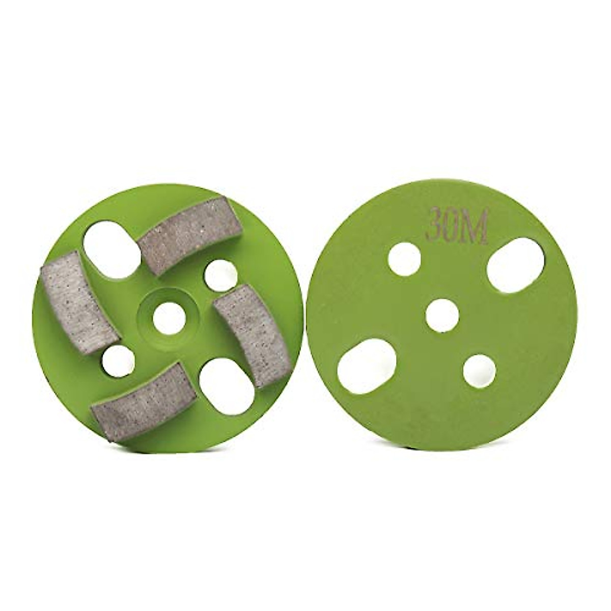 Metal Diamond Floor Polishing Pads 3-Pcs Concrete Grinding Discs 30 Grits