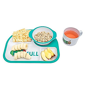 Eric Carle Toddler Plates Bowls and Cup Set, Kids Plate Set, Toddler Plate Set, Kids Plates, Kids Dinnerware Set, BPA Free Melamine Dishes, The Very Hungry Caterpillar