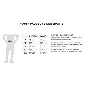 Marucci mens Elite Shorts With Cup, Large, White Marucci Sports MASLCP W YL Youth Padded Slider Youth, White, XX-Large US