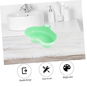 Water Organizer Nursery Drinking Tooth Cups with Brushing Basin Wash Cleaning Washing Handle Storage Elderly Light Bathing Bedridden Toothbrush Bathroom Vanity