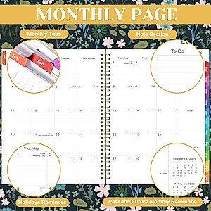2023 Planner - Planner 2023, 2023 Planner Weekly and Monthly, January 2023 to December 2023, 6.3’’ × 8.4’’, 12 Monthly Tabs, Strong Twin-Wire Binding, Inner Pocket, Elastic Closure