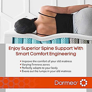 The Premium Mattress Topper by Dormeo (California King) and True Evolution Pillow Bundle