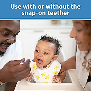 Dr. Brown's Super Soft & Absorbent Baby Bandana Bib with Snap-On Teether, 3m+, 2-Pack, Arrows & Herringbone