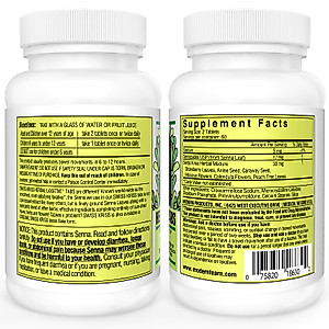 Swiss Kriss Herbal Laxative Tablets, Natural Laxatives for Constipation Relief, Senna Laxative, 250 tablets, (Pack of 2)