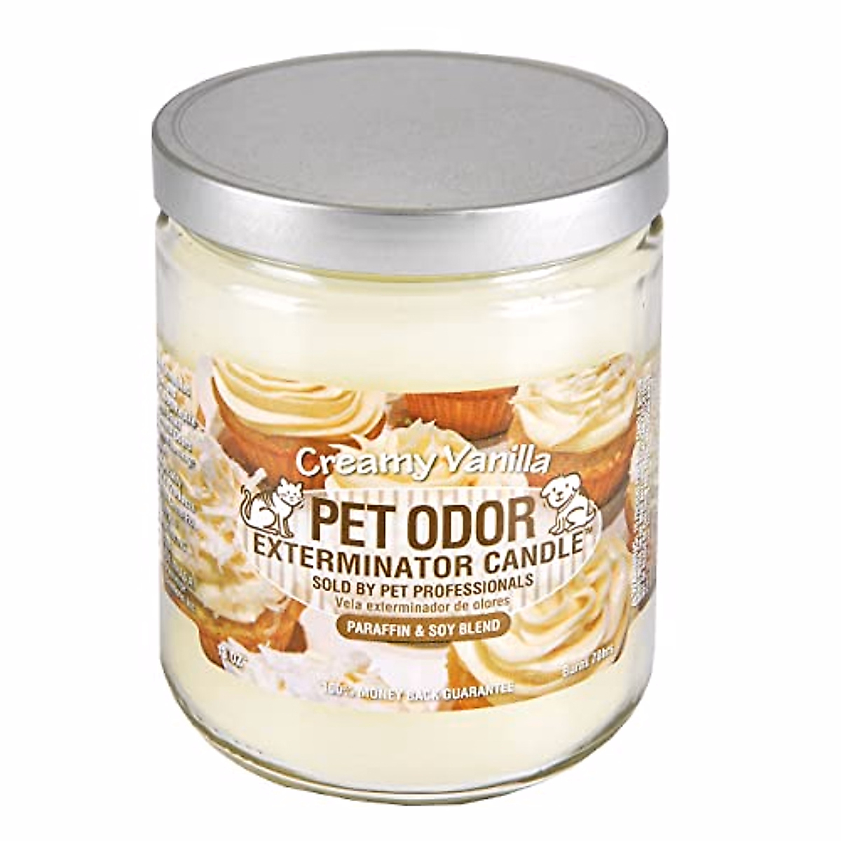Specialty Pet Products Odor Exterminator Candle, Creamy Vanilla, 13 Ounce Jar (Pack of 2)