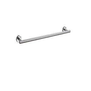 Round Bathroom Accessories Stainless Steel Brushed Toilet Paper Holder Towel Ring Robe Hook Towel Rail Bar Bathroom Hardware,60cm Towel Bar