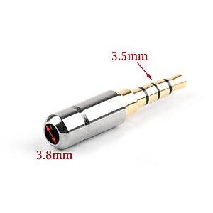 Areyourshop 10Pcs Mini 3.5mm Stereo 4 Pole Jack Plug Audio Connector for Repair Headphone