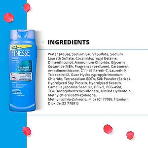 FINESSE Self Adjusting 2 in 1 Texture Enhancing Shampoo and Unisex Conditioner, 13 Ounce (I0025928)