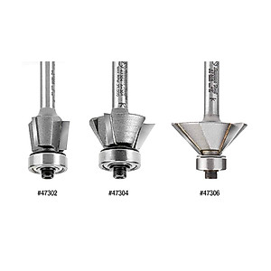 Amana Tool - 47302 Carbide Tipped Bevel Laminate Trim 7 Deg x 3/4 Dia x 7/16 x 1/4" Sh