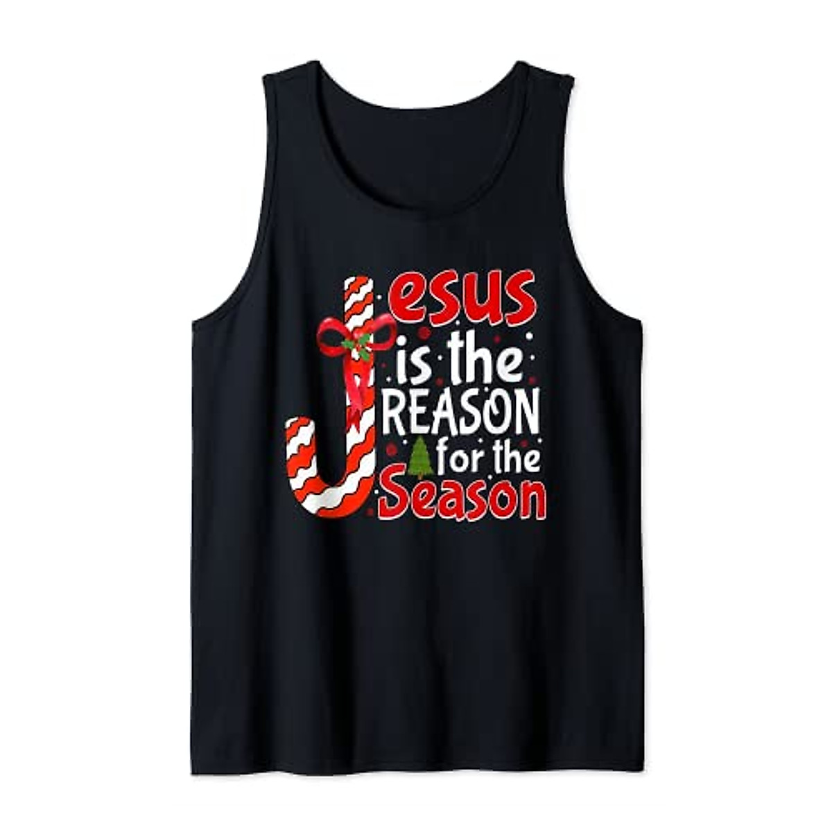 Christian Jesus The Reason Christmas Stocking Stuffer Tank Top