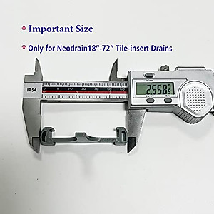 Neodrain 7020 Clip, Tile Tray Supporter, Grey Plastic Clips ONLY for NEODRAIN 18.24.28.32.36.48.60.72 inch Tile-Insert Shower Drain,with Lifting Hook -6 PCS