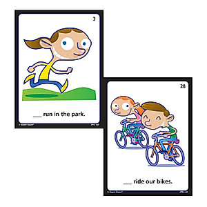 Super Duper Publications | 120 Pronoun Fill-in Sentence Fun Deck Flash Cards | Educational Learning Resource for Children