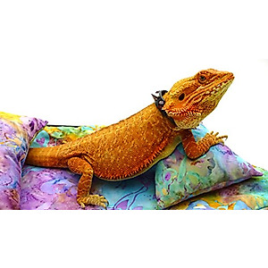 Chaise Lounge for Bearded Dragons, Watercolor Flowers Fabric