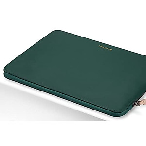 Comfyable Leather Laptop Sleeve Compatible with 16 Inch MacBook Pro & 15 Inch MacBook Air (Loose Fit) M2 2023, Green