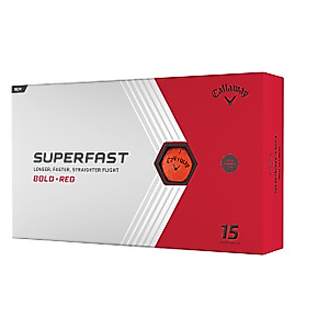 Callaway Golf Superfast Bold Golf Balls, Red