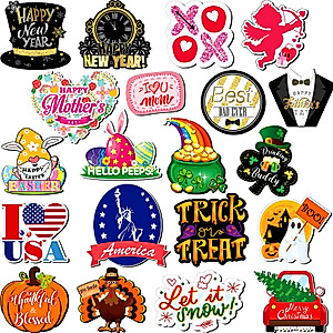 Weewooday 20 Pcs Holiday Magnets St. Patrick's Day Easter Day Fridge Magnet Holiday Refrigerator Magnets Locker Sticker Magnet Festival Kitchen Refrigerator Magnet Cover