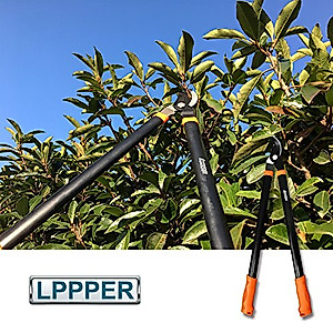 Coarbor 3 Piece Garden Tools Hedge Shear Trimmer Bypass Lopper Pruning Shears Ideal for Tree Branches Pruning Sharp Shrubs and Other Yard Work