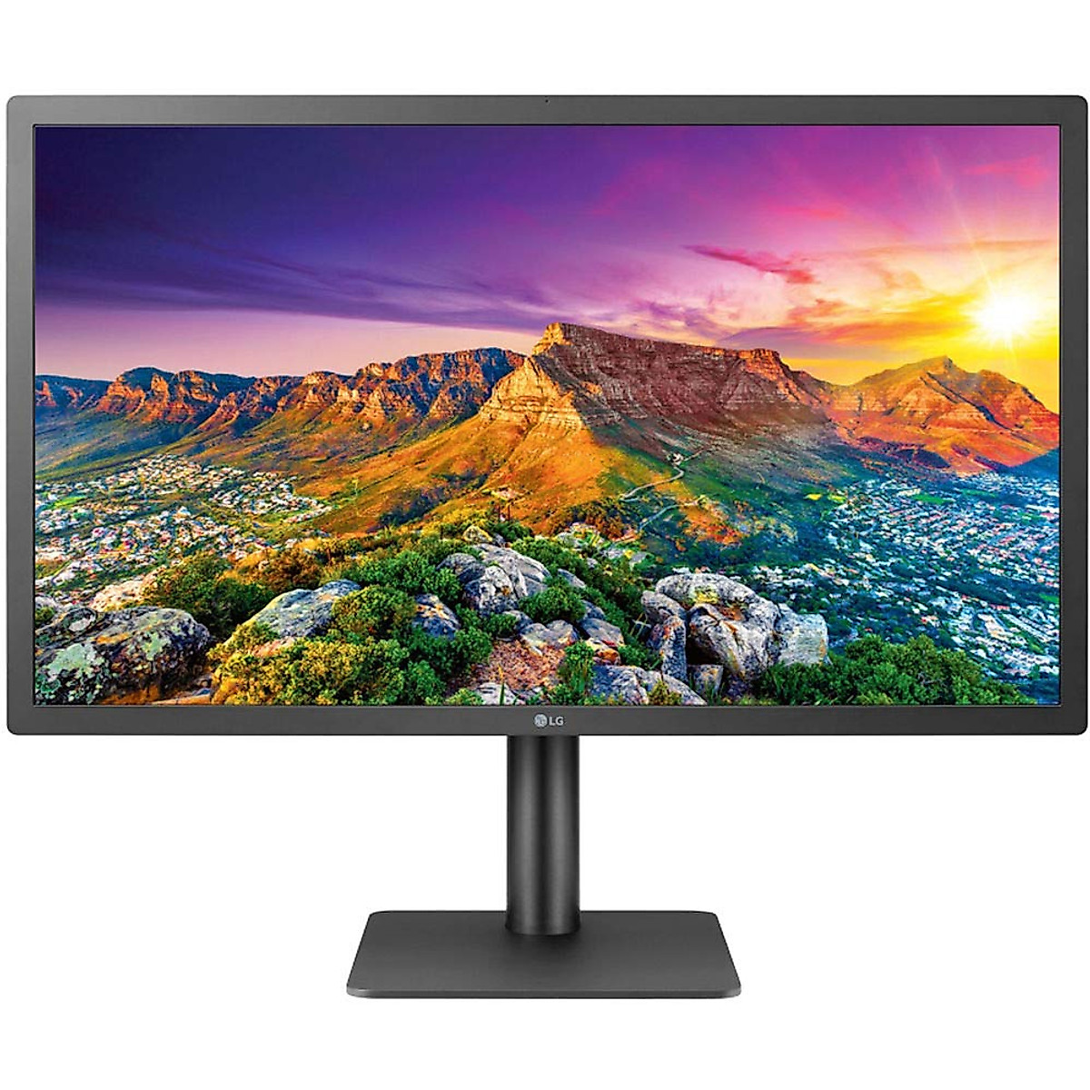 LG 24MD4KL-B 24-inch Ultrafine 4K UHD IPS Monitor with macOS Compatibility Bundle with Deco Gear Wireless Backlit Keyboard with Touchpad, 2X Deco Gear 6ft HDMI Cable and Microfiber Cleaning Cloth
