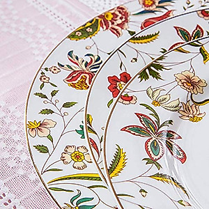 High-End Dinner Set,Ceramics Dinner Sets, Cereals Bowl & Soup Pot & Plate | 56 Pieces Bone China Porcelain Dinnerware Set for Wedding Gifts and New Year