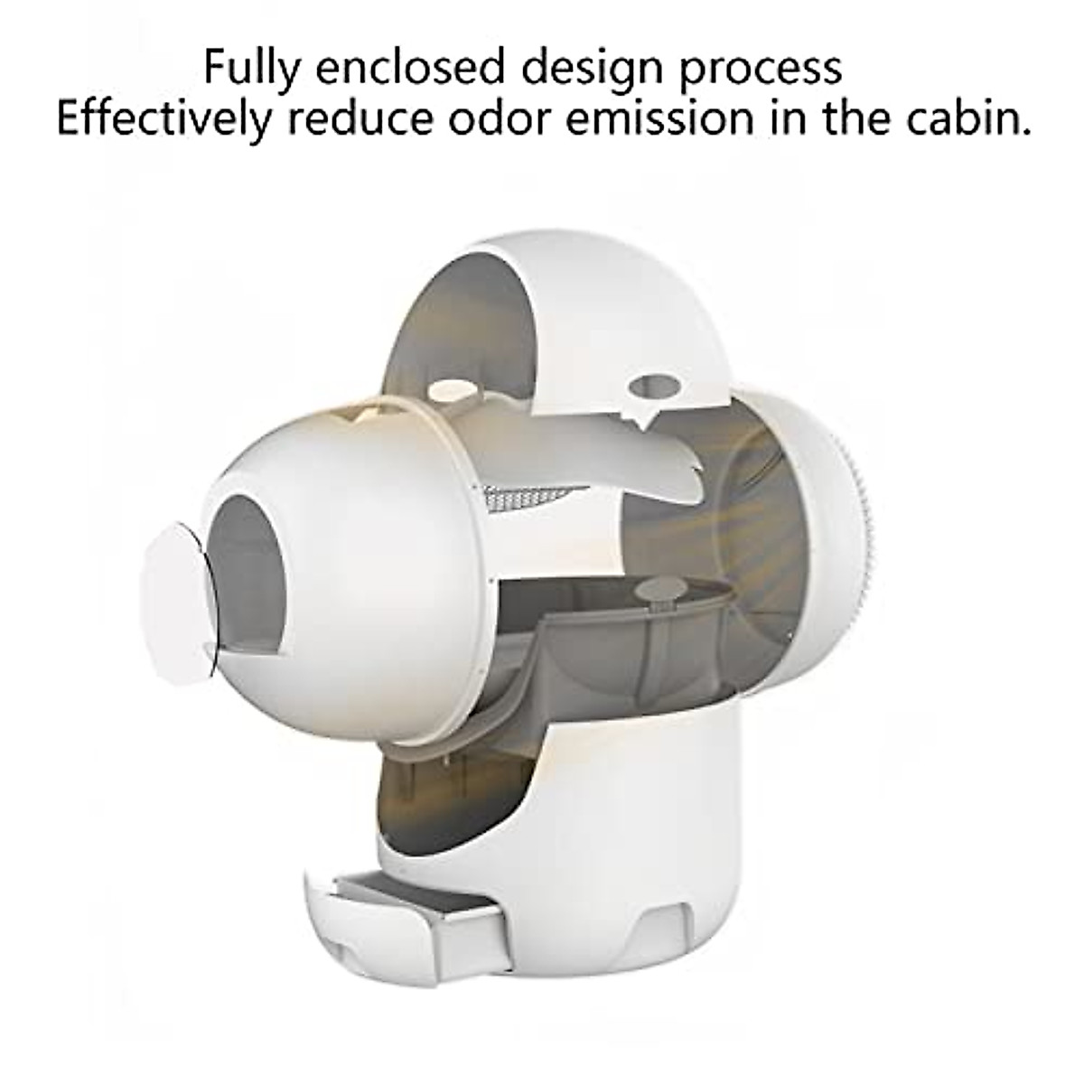 Self- Cleaning Cat Litter Box,Large Automatic Cat Litter Box for Multiple Cats,Suitable for All Kinds of Cat Litter, Odor Removal , App Control, Smart Health Monitor,Support 5g&2.4g WiFi