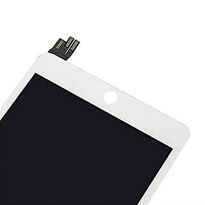 Repair Parts Plus for iPad Mini 5 (5th Gen) Screen Replacement LCD and Glass Touch Digitizer Premium Kit (7.9", A2126 | A2124 | A2133) + Sleep/Wake Sensor (Silver | Gold) + Adhesive - White