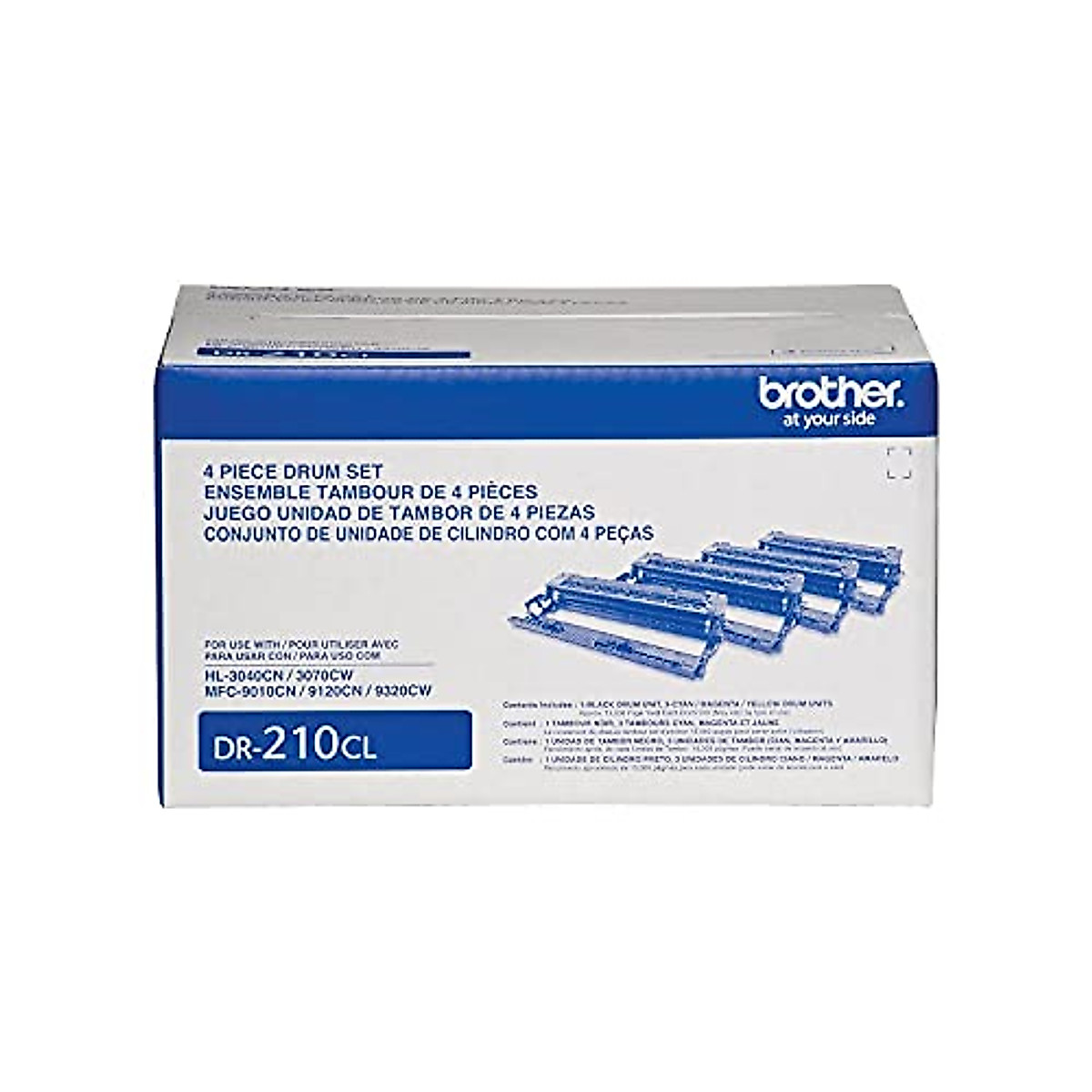 Brother Dr210cl Drum Unit, Black/Cyan/Magenta/Yellow - in Retail Packaging