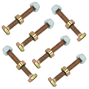 TLAOISUS 6-Pack 1501216MA Shear Pin Bolt Kits Compatible with Murray AYP Craftsman 1501216 9524MA 301172 722130 301172MA Snow Throwers Snowblower