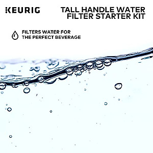 Keurig Tall Handle Water Filter Starter Kit, Comes with Handle and 2 Replacement Water Filters, Compatible with Select Keurig Coffee Makers