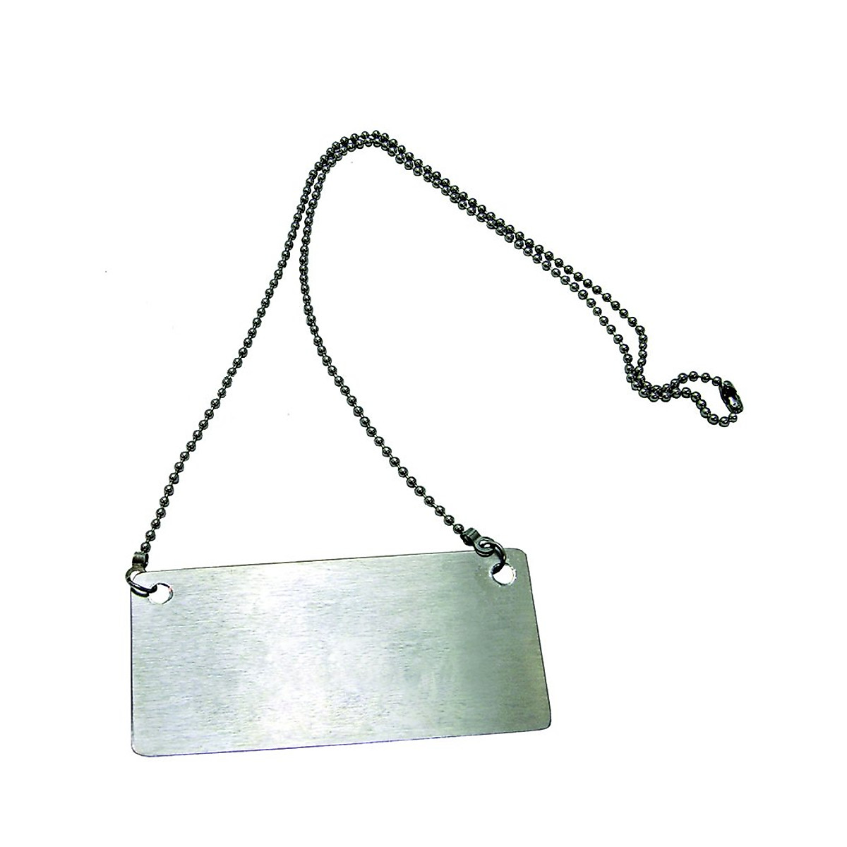 Update International CS-BLNK Silver Stainless Steel Beverage Chain Sign Blank, Stainless Steel