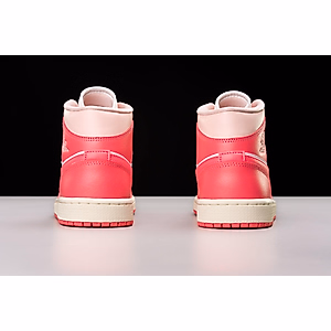 Jordan 1 Mid Women White/Sea Coral-Atmosphere BQ6472-186 8