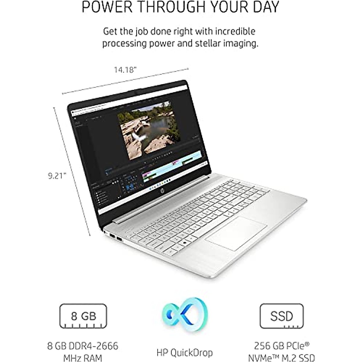 [Windows 11 Pro] HP 15 15.6" FHD Business Laptop Computer, 11th Generation Intel 4-core i5-1135G7 (Beat i7-1160G7), 16GB RAM 512GB PCIe SSD, Intel Iris Xe Graphics, Numeric Keypad, BT 5.2, HDMI, w/Hub