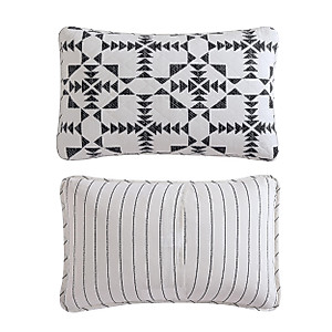 Eddie Bauer - Queen Quilt Set, Reversible Cotton Bedding with Matching Shams, Lightweight Home Decor for All Seasons (Arrowhead Charcoal, 3 pcs, Queen)