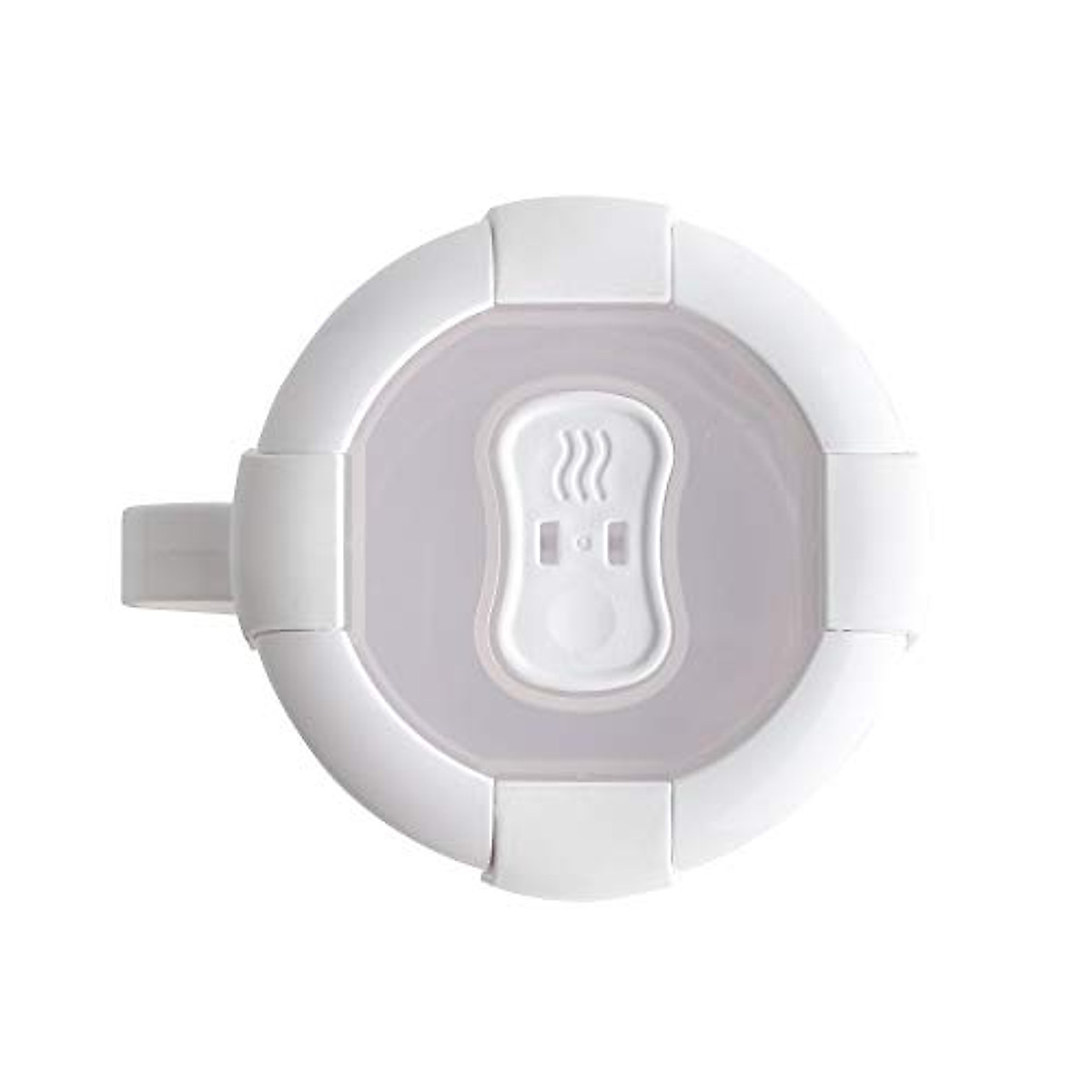 French Bull 23 oz Soup Mug With Handle and Vented Lid Food Storage-Cool Grip Leak Proof Dishwasher and Microwave Safe Lunch Travel Airtight (Mosaic B&W)