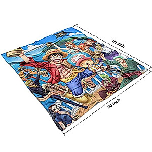 Anime Blanket Ultra Soft Flannel Throw Blankets Warm Lightweight Bedding Air Conditioner Blanket for Sofa Bedroom Office Funny Anime Throw Blankets 50X60inch