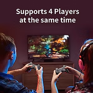 GD20 Game Stick 64G Built in 30,000+ Games, Dual 2.4G Wireless Controllers, Video Game Consoles for 4K 60fps HDMI Output with 20+ Emulators