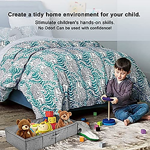 diyome Under Bed Storage Containers, Foldable Closet Organizers and Storage with Reinforced Handles, Storage Bins for Organizing Clothes, Shoes, Blankets, Pillows, Toys