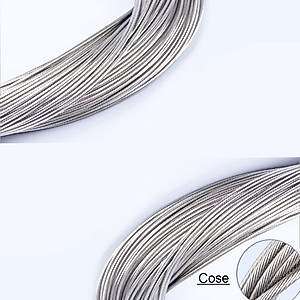 10 Pcs Stainless Steel Shifter Cable Bike Derailleur Cable Shifter Cables, 2M Length Replaceable Derailleur Cables Stainless Steel MTB Shifter Cable Set