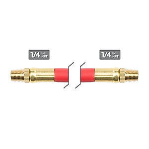TEKTON 3/8 Inch I.D. x 6 Foot Hybrid Lead-In Air Hose (300 PSI) | 46133