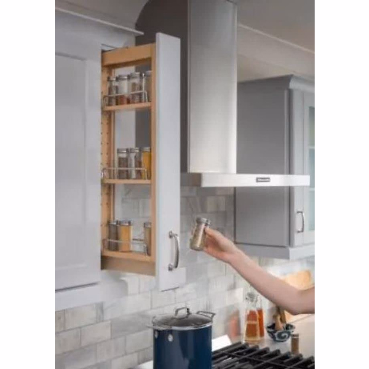 3" x 11-1/8" x 30" Wall Cabinet Filler Pullout