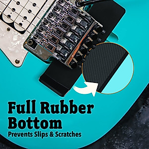 IMPRESA [2 Pack] Guitar Floating Tremolo Bridge Shim - for Easy Adjustment and Tuning - Durable Plastic Trem Wedge - Electric Guitar Bridge Replacement Tool for Faster String Replacement